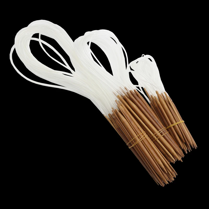 18-PCS-40cm-60cm-80cm-Knitting-Sweater-Needle-Tools-Carbonized-Bamboo ...