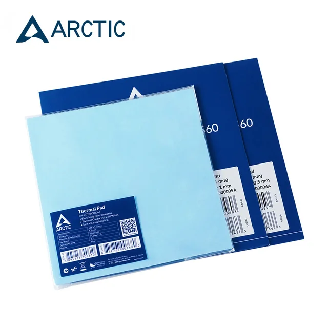 ARCTIC Thermal Pad 6.0 W/mK Conductivity 0.5mm 1.0mm 1.5mm Thermal Mat ...