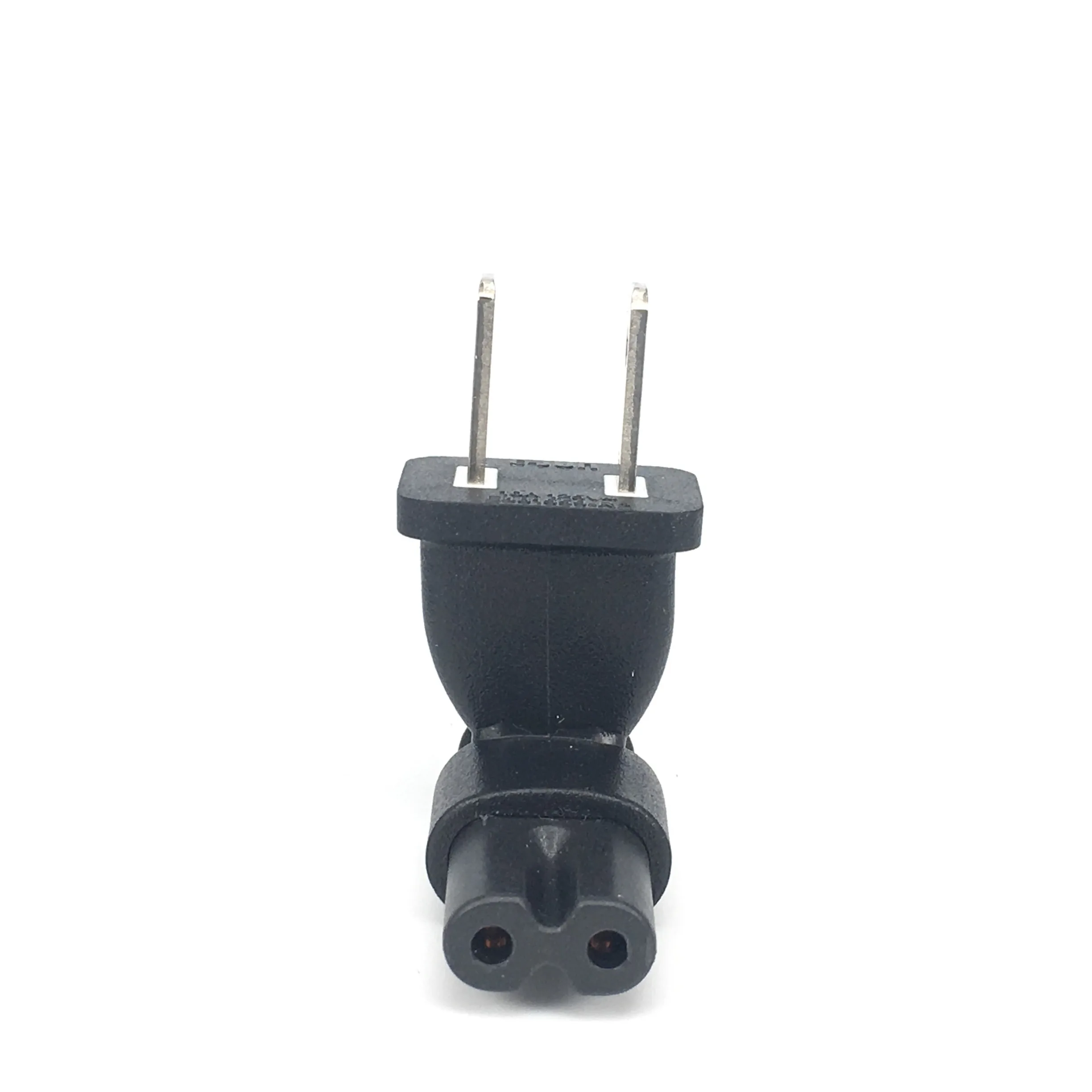 Adaptateur prise,Prise de conversion US NEMA 5-15P vers IEC320 C7,2 broches vers IEC 320 C7 ...