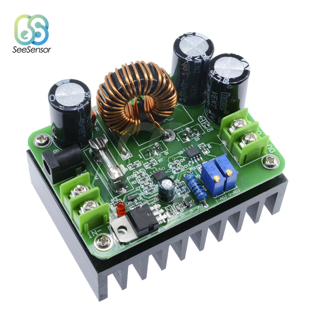 Generic 600w Dc-Dc Boost Converter 10v-60v To 12v-80v 10a Step Up Power Supply Module Adjustable ...