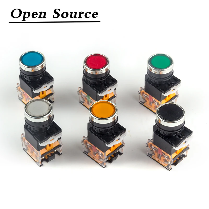 22mm LA38-11BN/LA38-11BNZS Push Button Switch Self-locking/Latching ...