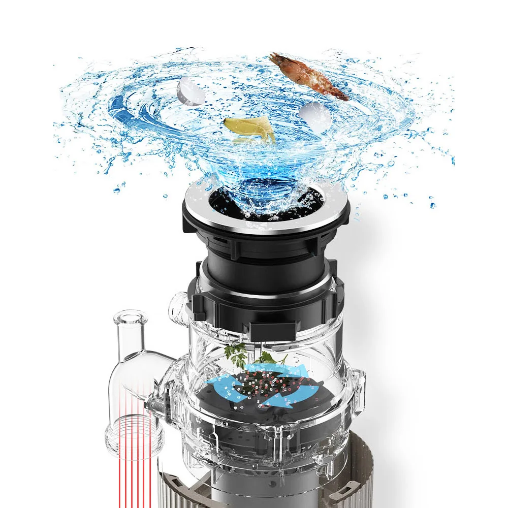 Kitchen Waste Disposer Food Waste Grinder Disposer Wireless Remote ...