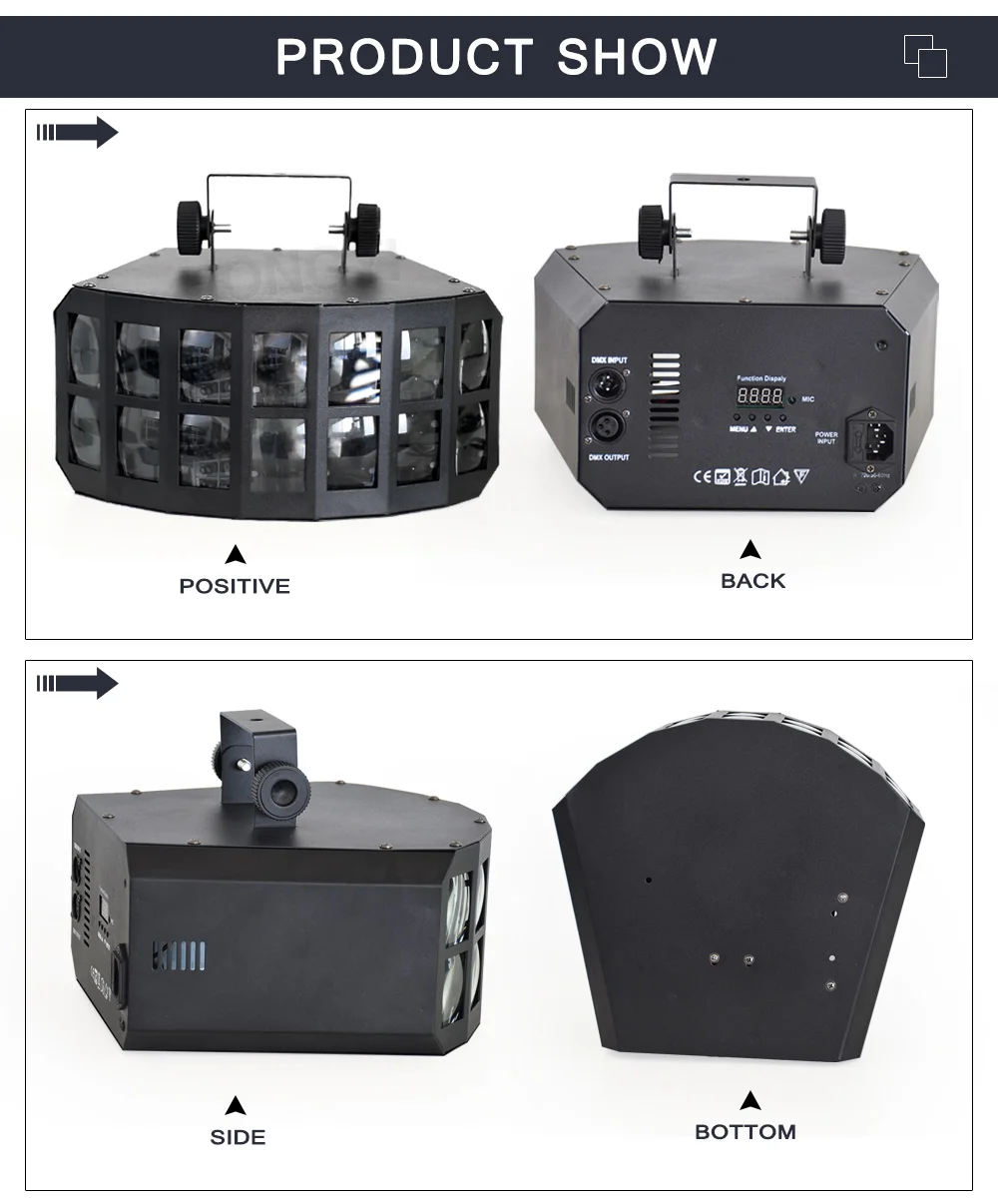 Led Derby DJ Lights 2x15W RGBW Lyre Beam Dmx Stage Lighting Effect ...