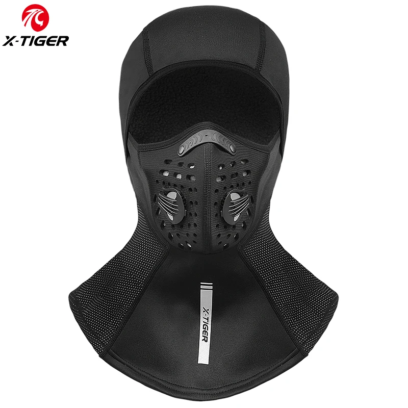 X TIGER Winter Cycling Cap Fleece Thermal Full Face Cover Windproof Anti Dust Cycling Mask ...