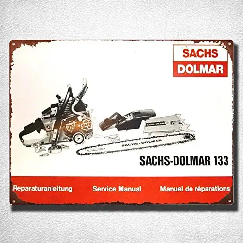 Tin-Sign-New-Aluminum-Sachs-Dolmar-Manual-Reproduction-Sign-Metal-Sign ...
