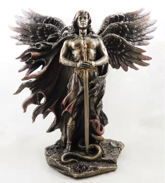 Resin Crafts Garden Statue Creative Theme Belief Small Ornaments ...