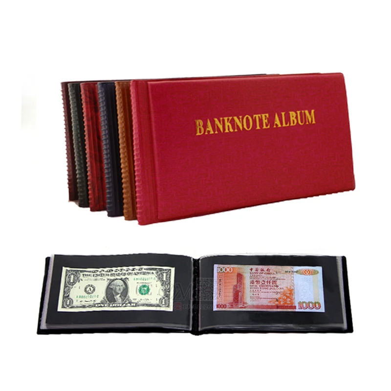 20 Pages, Can Store 40 Open Banknote Albums, Paper Money Currency Stock ...
