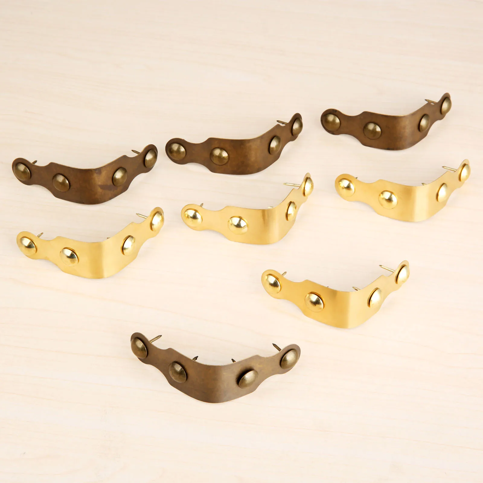 4pcs Antique Bronze/brass Furniture Wooden Jewelry Box Edge Copper Wrap ...