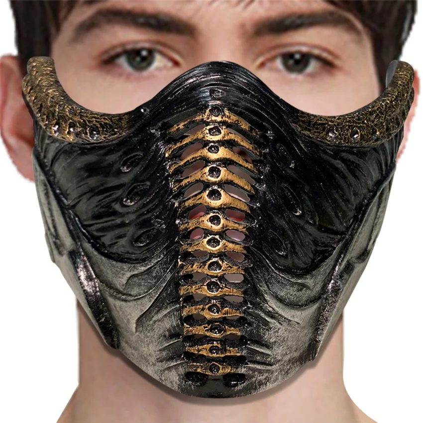 Mortal Kombat Scorpion Sub-Zero Cosplay Resin Mask - AllCosplay.com