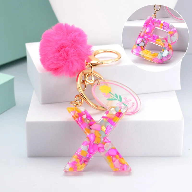 Pink Keychain Accessories | Keychains Womens Letter | Key Holder Pink ...
