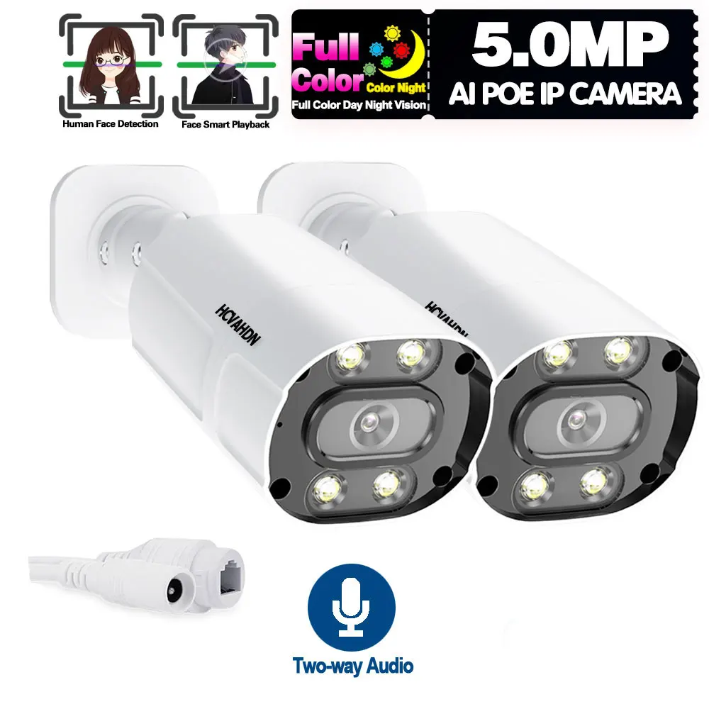 Poe Security Camera Outdoor Waterproof Two Way Audio Poe Cctv Video ...