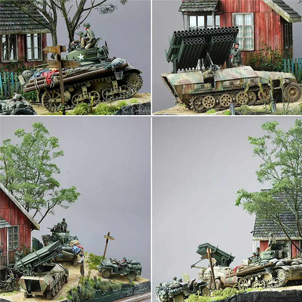 DIY Military Building Model Kits World War II German Soldier Shelter ...