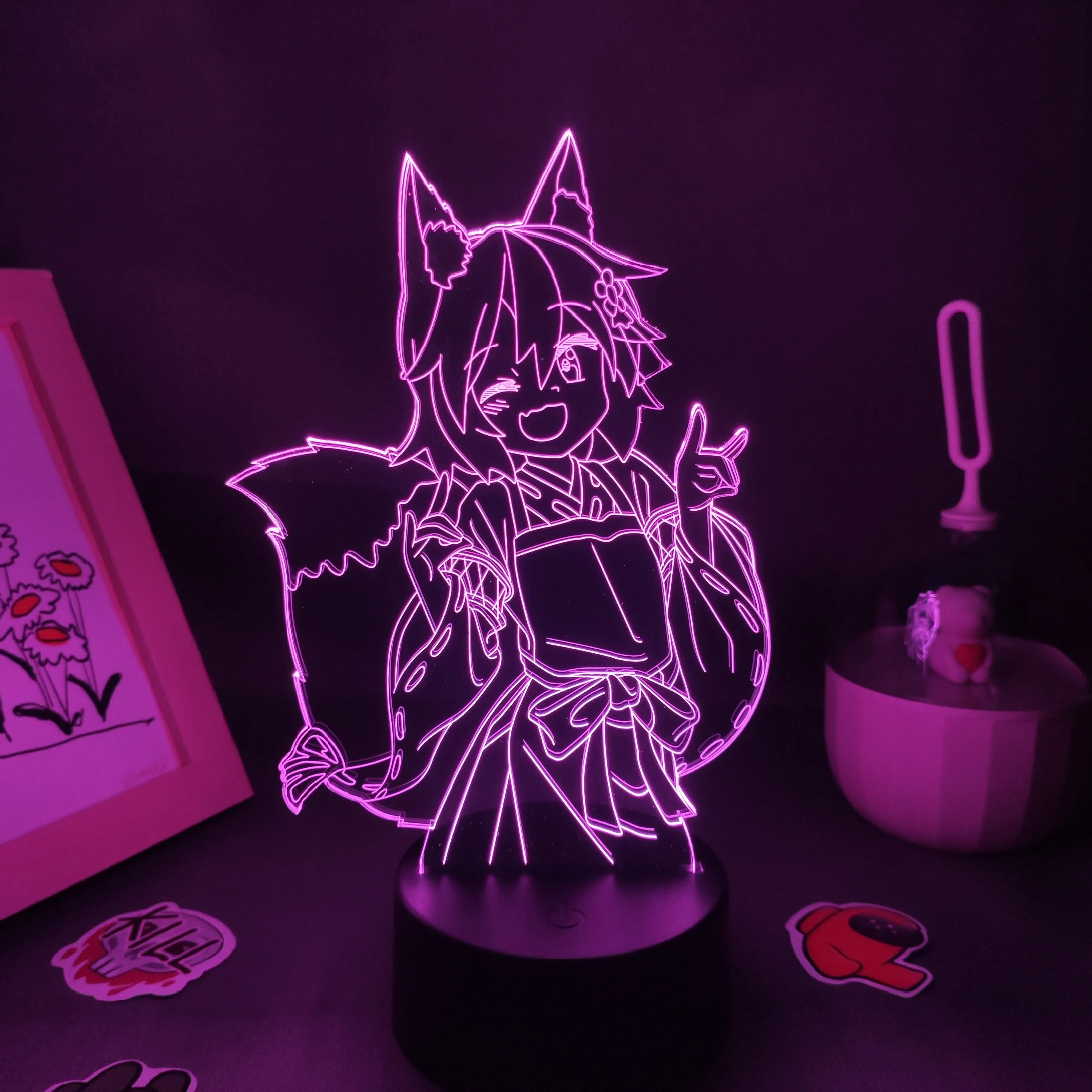 The-Helpful-Fox-Senko-San-Anime-3D-LED-Neon-Nightlight-Birthday-Gift ...