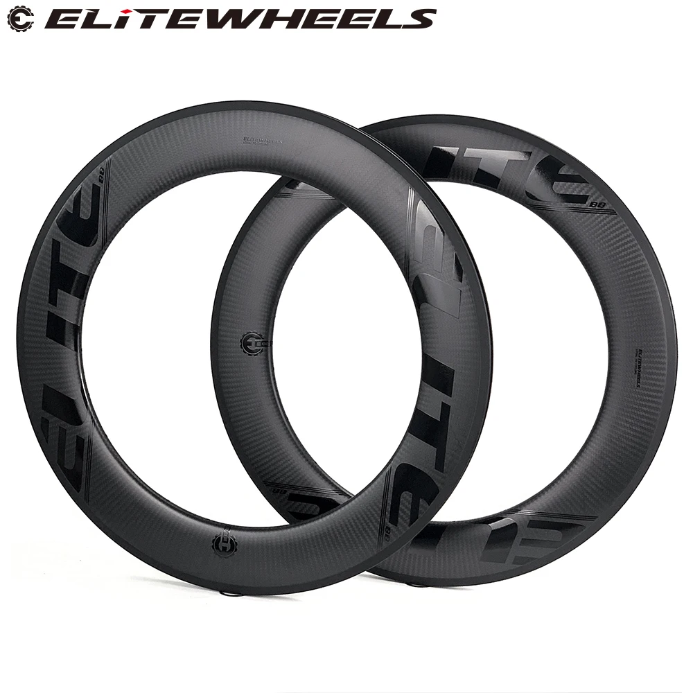 Elitewheels 700c carbono estrada aro v freio para bicicleta ciclismo ...