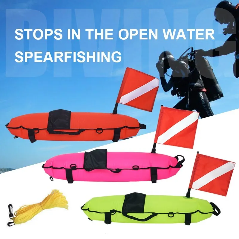 Waterproof-Spearfishing-Diving-Diver-Visibility-Signal-Float-Buoy-With ...
