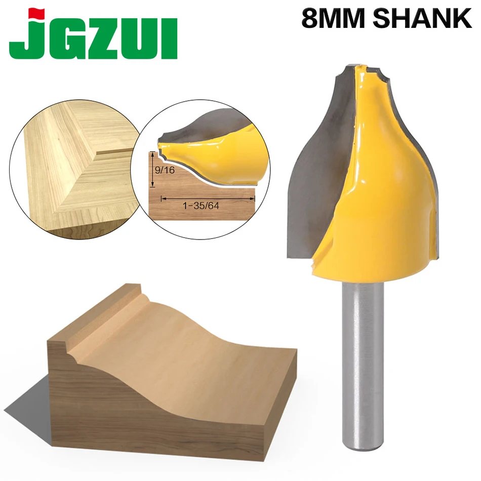 1PC-8mm-Shank-Panel-Raiser-Router-Bit-Vertical-Ogee-Bead-cutter ...