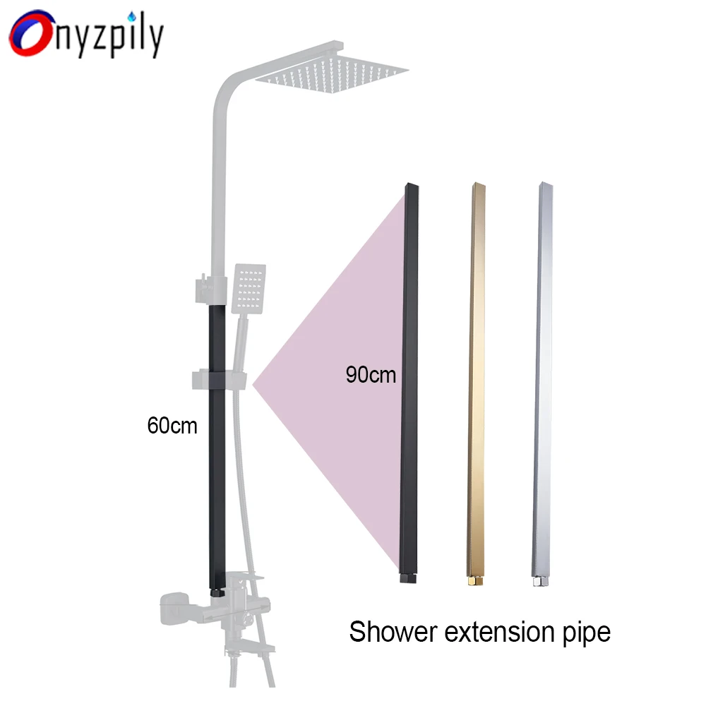 Onyzpily-Brass-Shower-Extension-Tube-for-shower-faucet-chrome-36inch ...