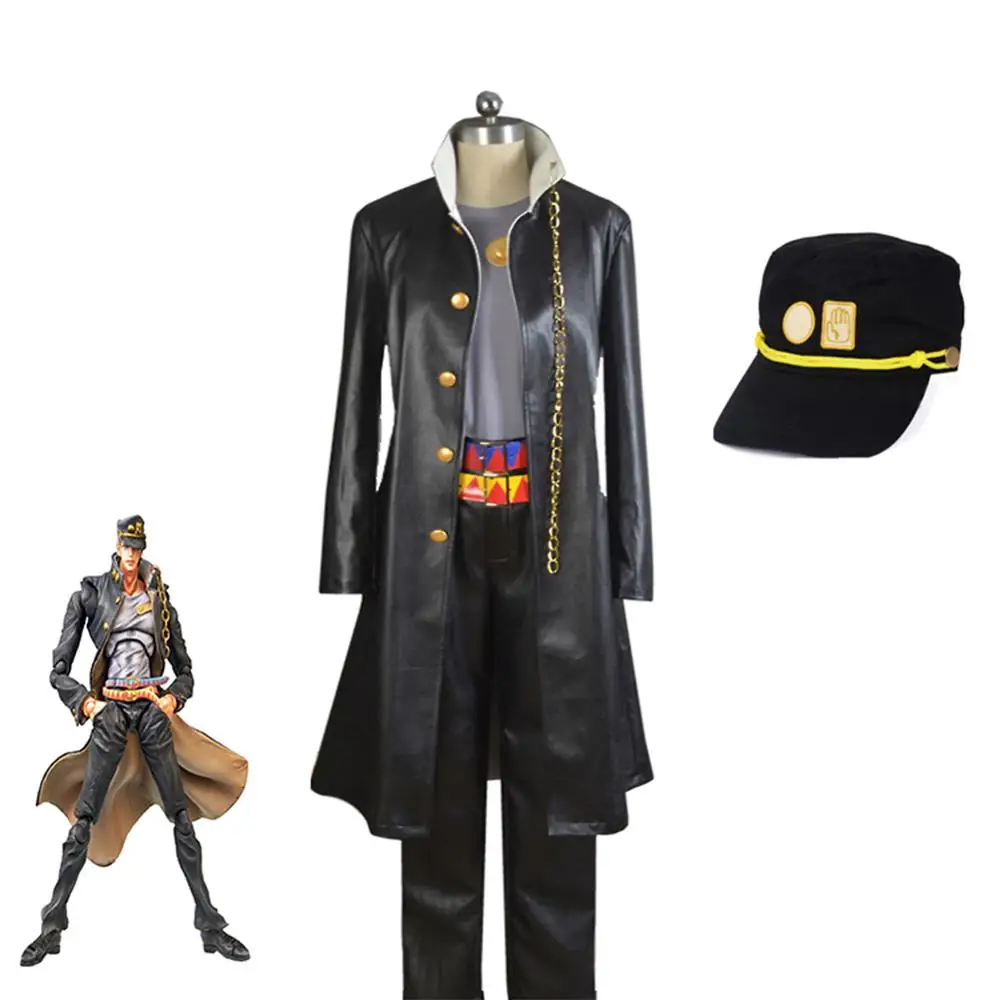 Halloween Cosplay Custome JoJo's bizarre adventure Kujo Jotaro Adult ...
