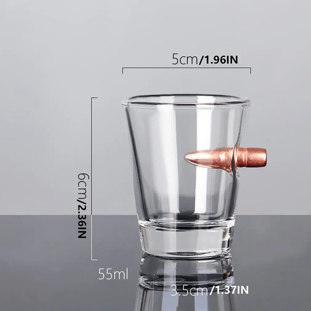 Europe And America With Bullets Whiskey Cups Creative Glass Cups Water ...
