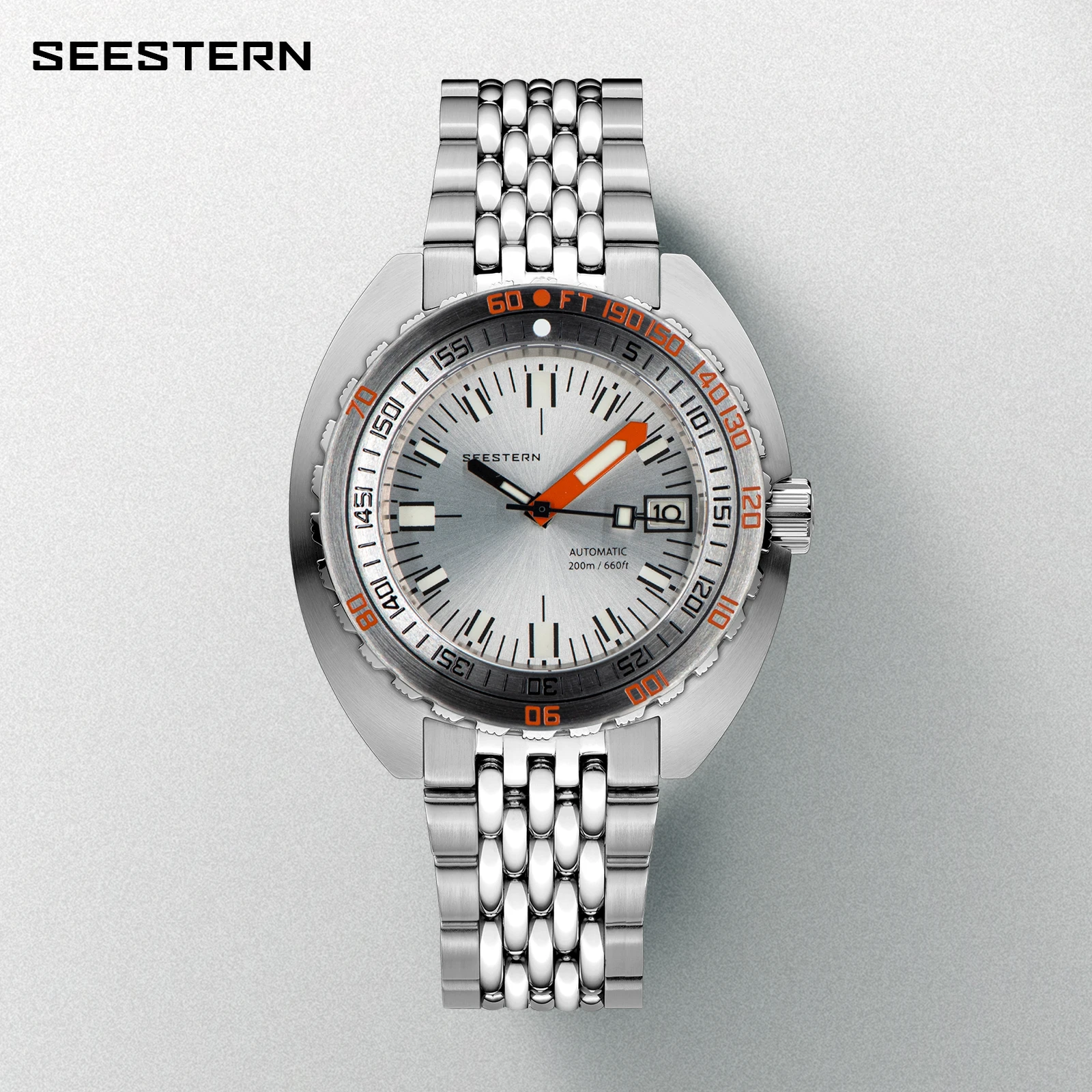 2021 SEESTERN SUB300T Luminous Diver Watch Automatic Men Date 200m Turn ...