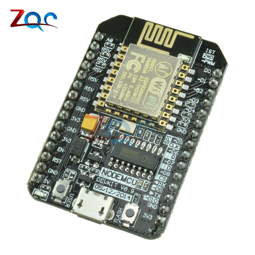Placa de desarrollo NodeMCU ESP8266 ESP 12E CH340, módulo inalámbrico WiFi WLAN para Arduino IoT ...