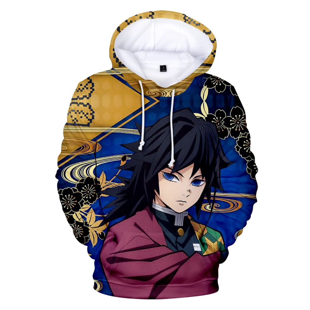 Anime Demon Slayer Kimetsu No Yaiba 3D Long Sleeve Cosplay Hooded ...