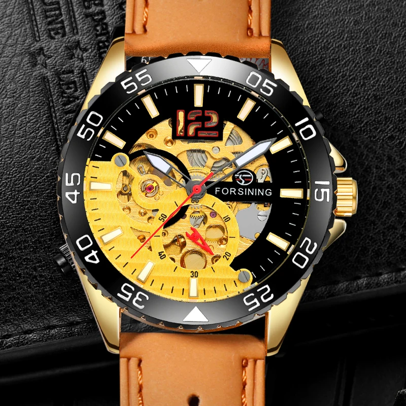 Luxury-New-Series-Leather-Strap-Skeleton-Mechanical-Wristwatch-Men ...