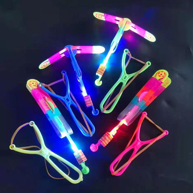 5-10Pcs-Pack-LED-Lights-Fly-Arrow-Flashlight-Outdoor-Shining-Slingshot ...
