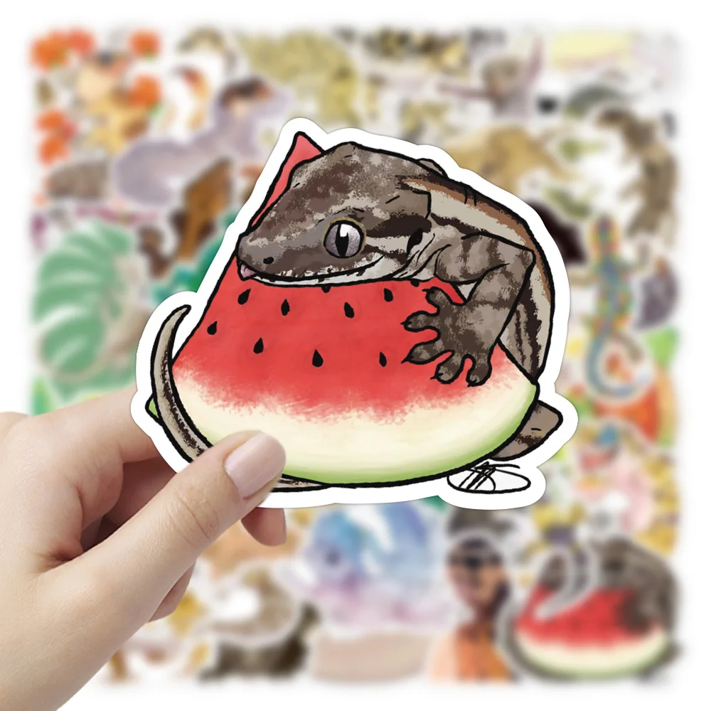 10-30-50PCS-Funny-Animal-Gecko-Lizard-Stickers-For-Skateboard-Gift-Box ...