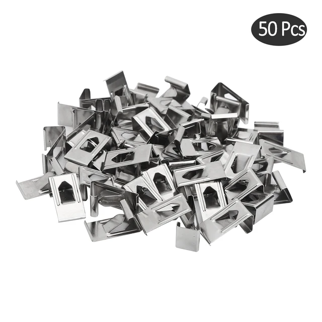 50Pcs Picture Photo Frame Fastener Clips Anti Rust Metal Spring Turn ...