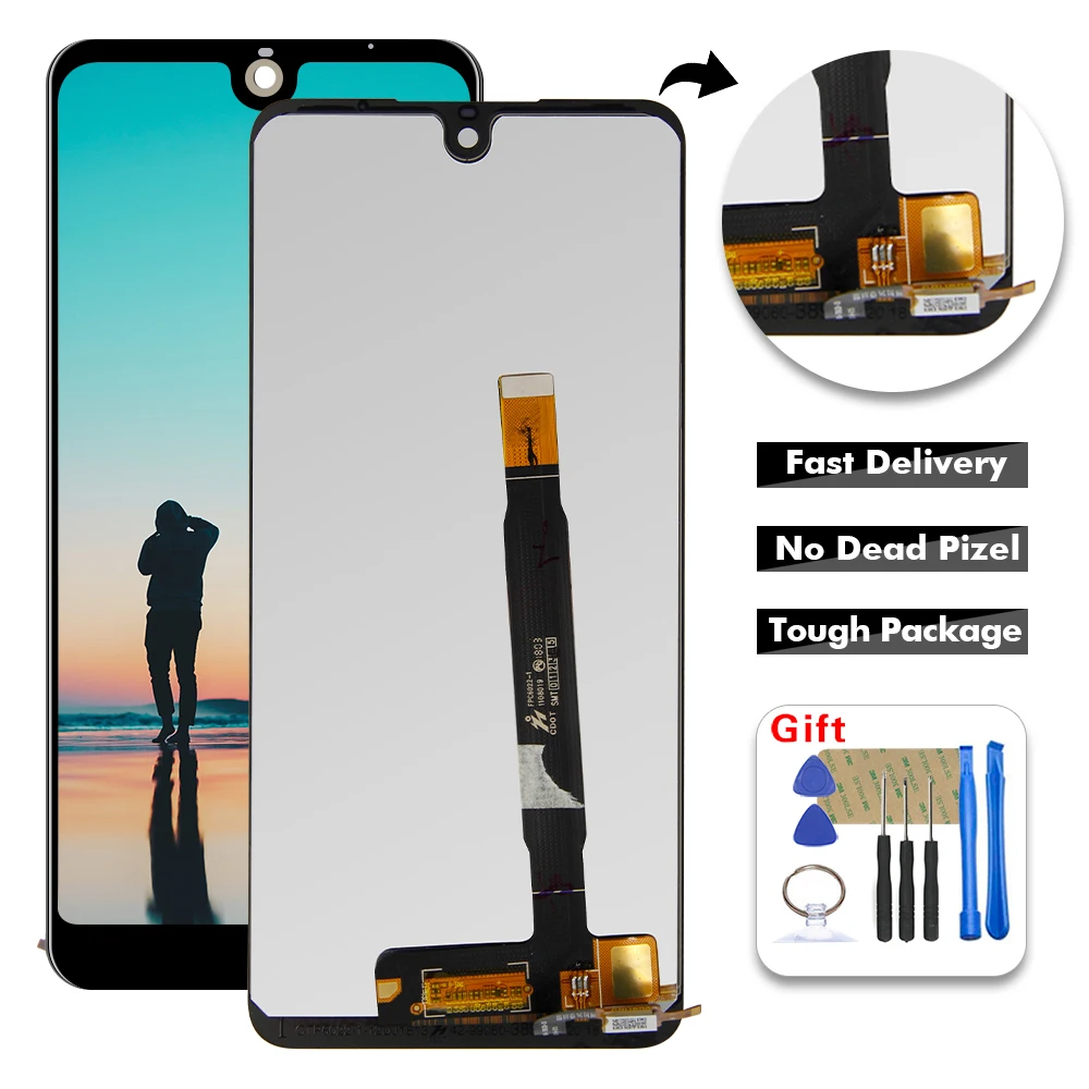 Wiko view 2 LCD 디스플레이 터치 스크린 디지타이저 어셈블리, 100% 테스트 완료 WIko view 2 무료 배송 ...