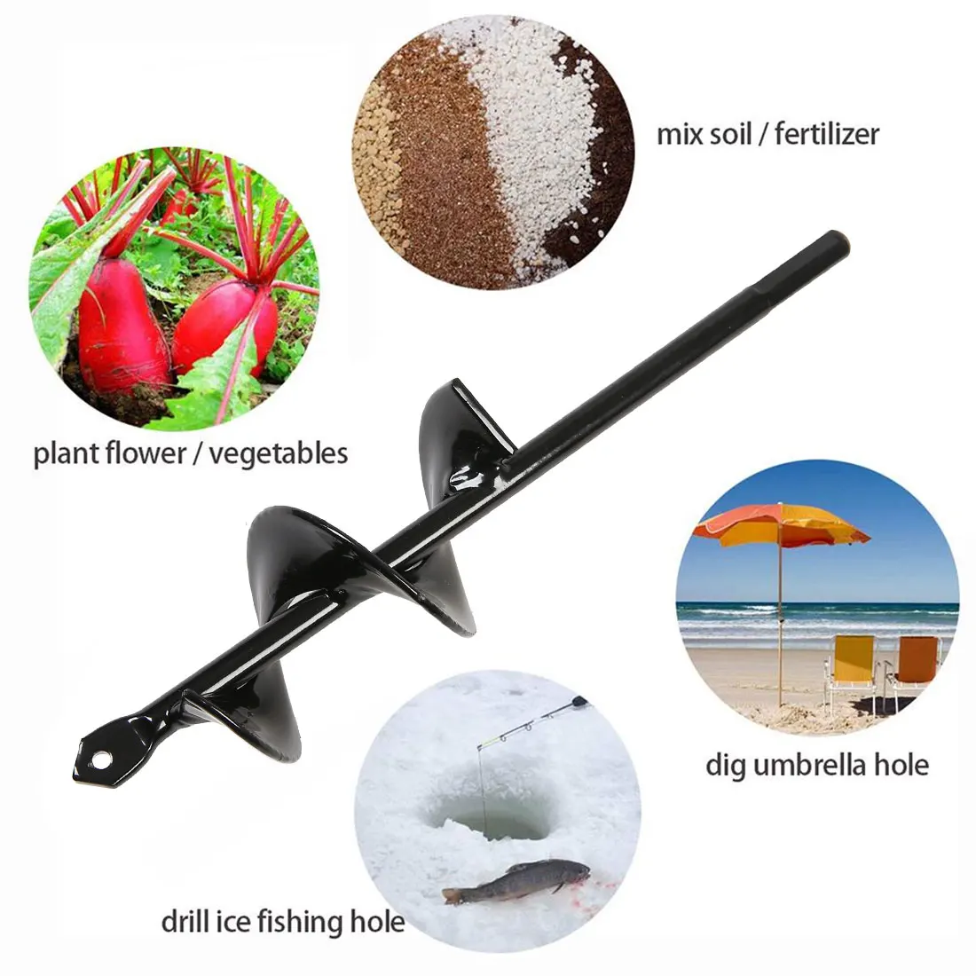 High-Quality-Earth-Auger-Drill-Bit-Garden-Auger-Spiral-Bit-Flower ...