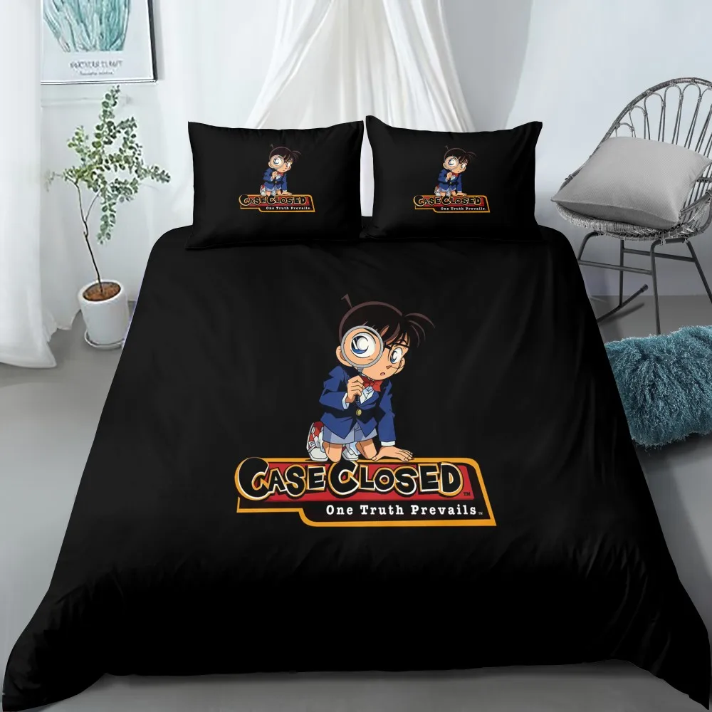 2/3 Piece Anime Detective Conan Microfiber Duvet Cover Set with ...