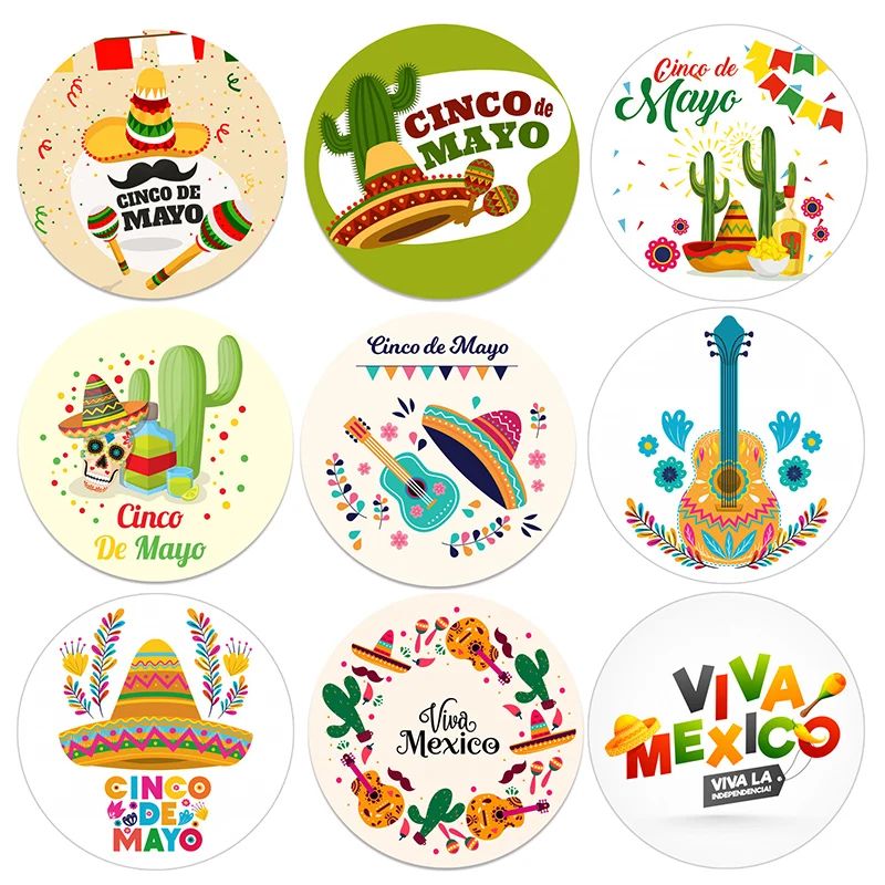 Mexican Party Decorations Stickers Birthday Party Decor Fiesta Viva ...