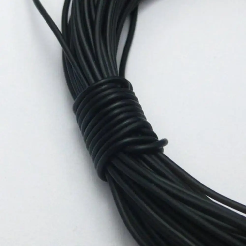 50m Black 1mm Rubber Cord for Jewelry Making, Pendant Necklaces, DIY ...
