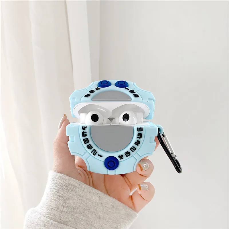 화웨이 프리버드 3 프로 4 용 애니메이션 디지털 몬스터 디지바이스 케이스 충전 박스 소프트 실리콘 충격 방지 이어폰 보호