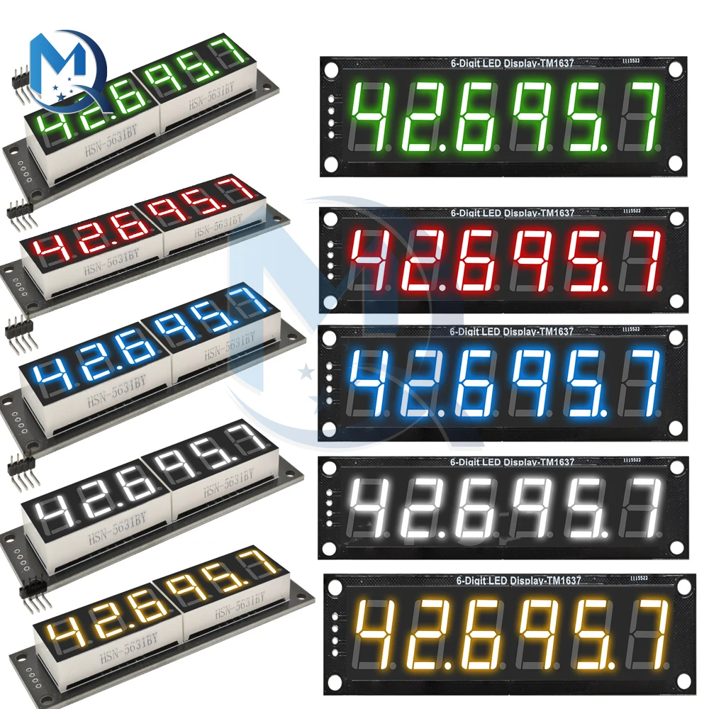 5v-0-56-Polegada-6-d-gitos-7-segmentos-tubo-digital-display-led-m-dulo ...