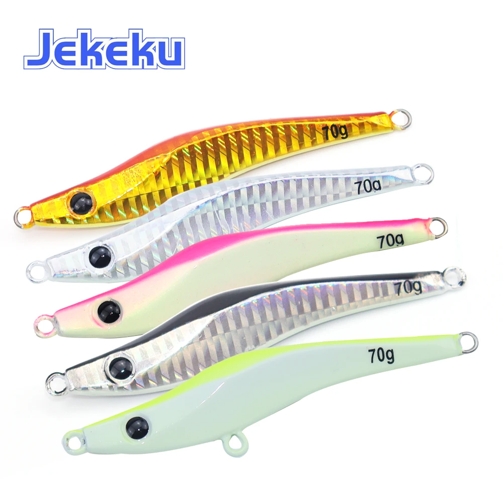 JEKEKU señuelo de pesca de camarones de Metal South Oil, cebo duro de pesca de lubina, 20g, 30g ...