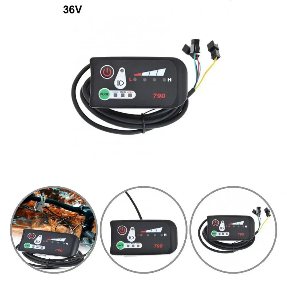 E Bike Display Panel LED E Bike Control Panel Easy to Install Compact ...