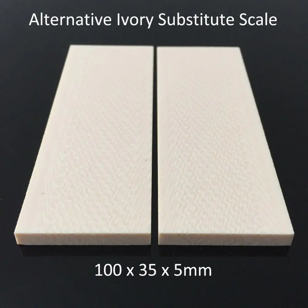 1 Pair Alternative Ivory Substitute Knife Handle Blank Scale ARVORIN ...