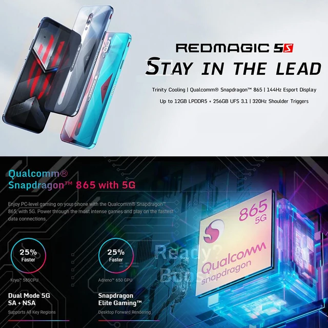 Global Version Nubia Red magic 5S Gaming Smartphone Redmagic 5S 5G Game ...