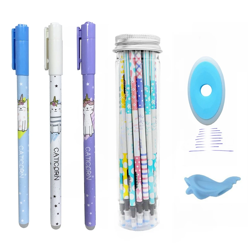 25pcs/set Cute Erasable Gel Pen Refills Rod 0.5mm Washable Magic ...