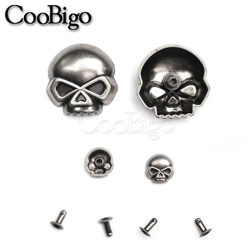 50 Sets Metal Studs Rivet Spikes Punk Rock Rivets for Leather Craft ...