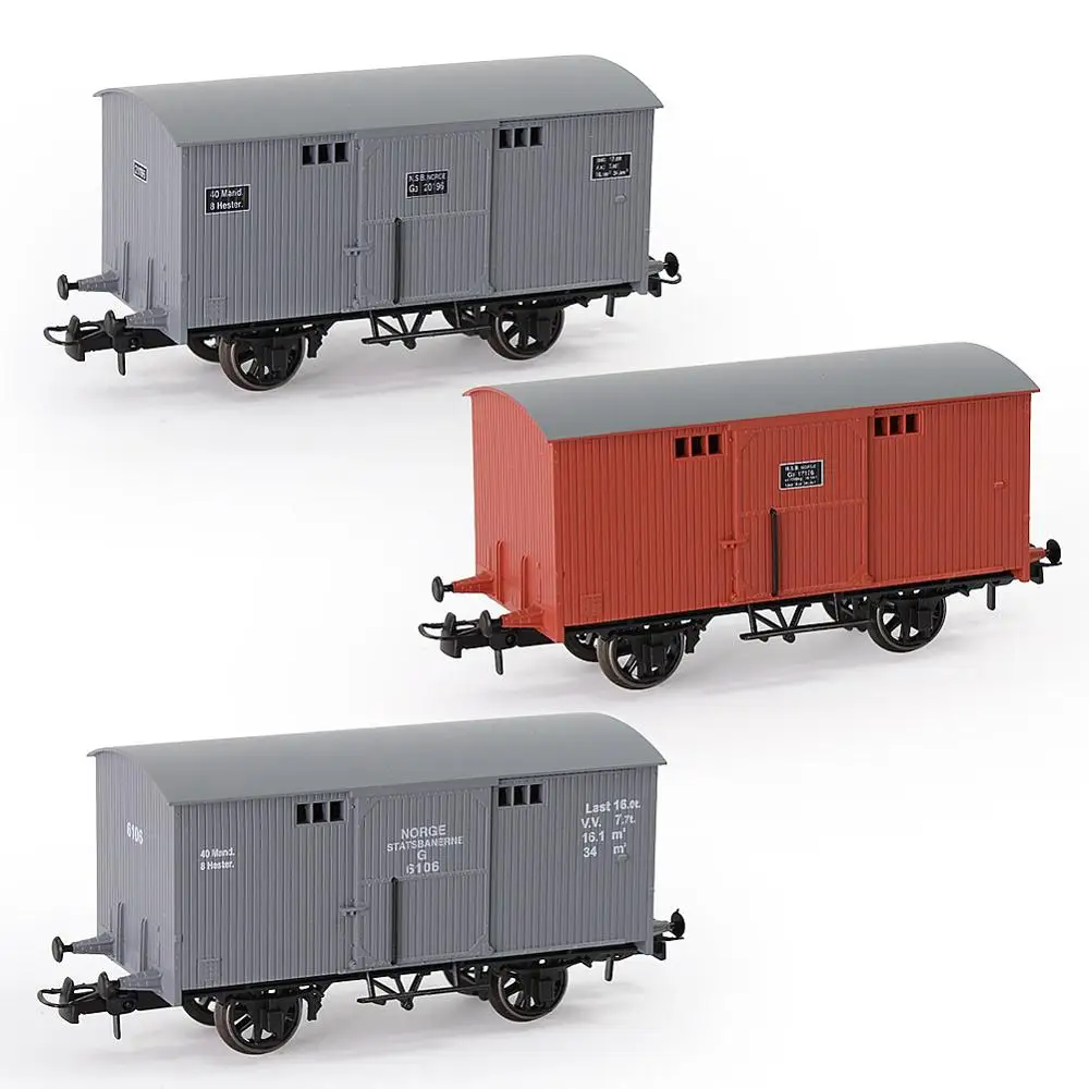 1pc/3pcs HO Scale 1:87 20ft Box Car Wagon 20' Railway Carriage Model ...