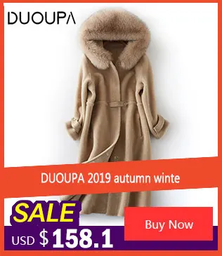 DUOPA, зимнее модное женское пальто, Женское пальто из овчины, женское ...