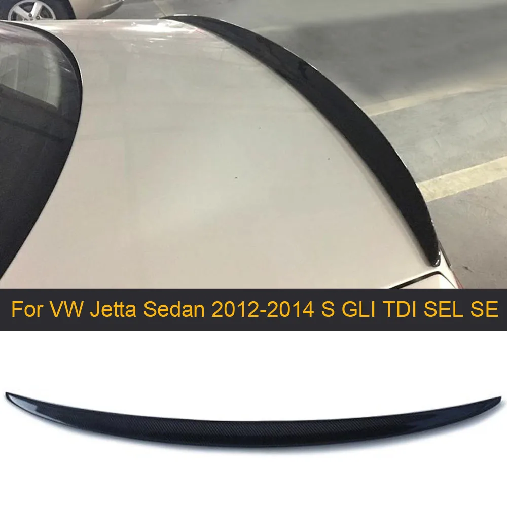 Carbon-Fiber-Rear-Trunk-Lip-Wing-Spoiler-For-Volkswagen-VW-Jetta-Sedan ...