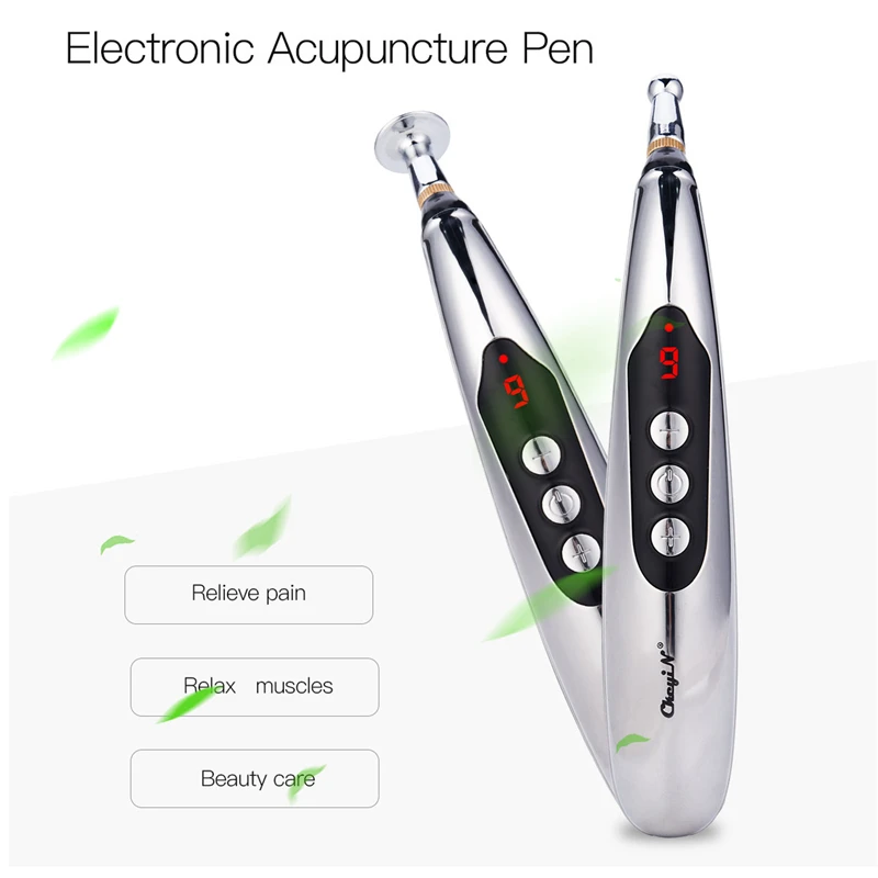 Electronic Acupuncture Pen Rechargeable Meridians Laser Acupuncture ...