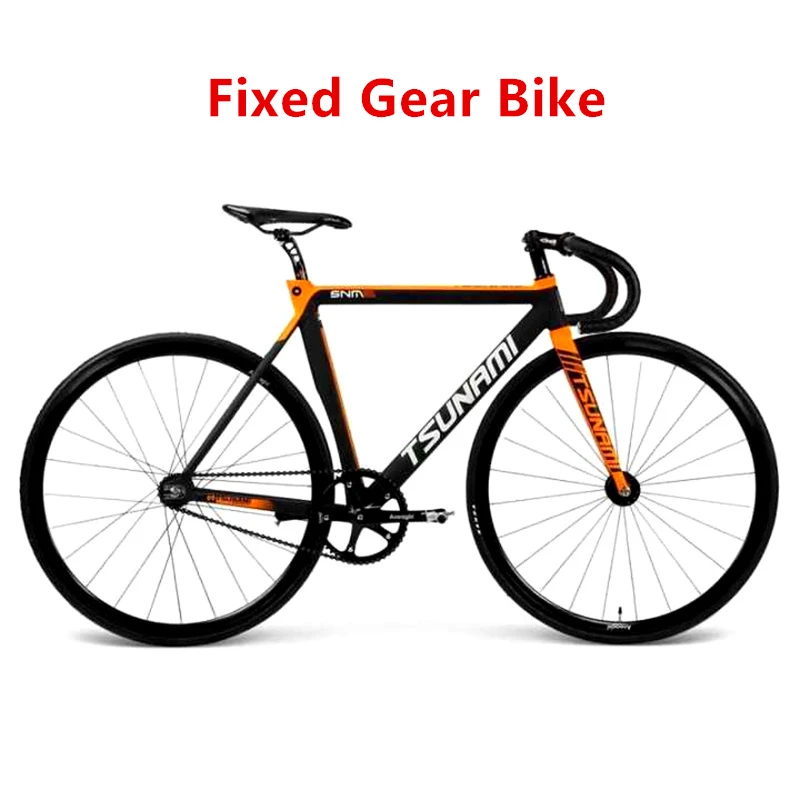 Fixie Bikes Black And Orange