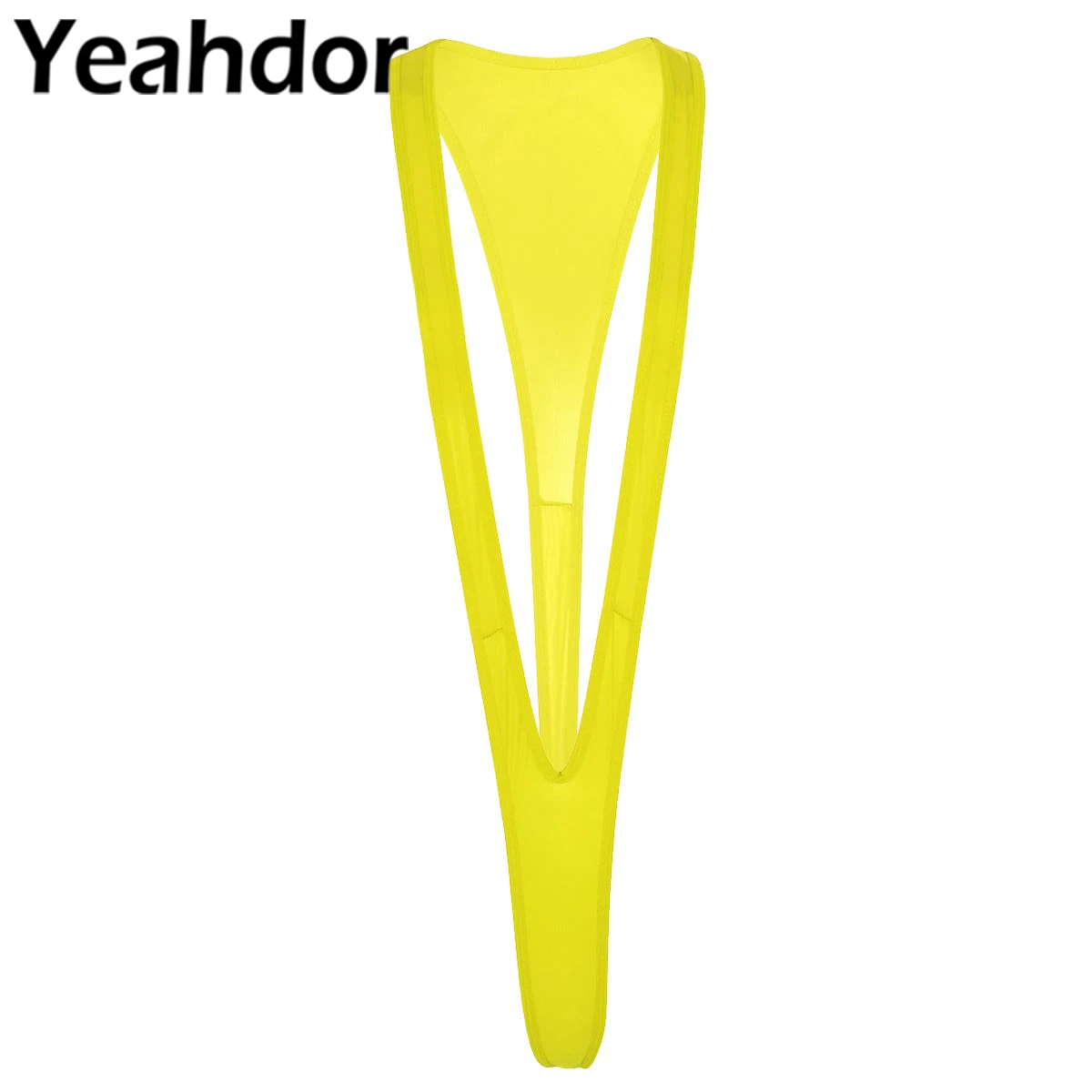 Women Sexy One Piece Slingshot Swimwear Cover See Through Sheer ...