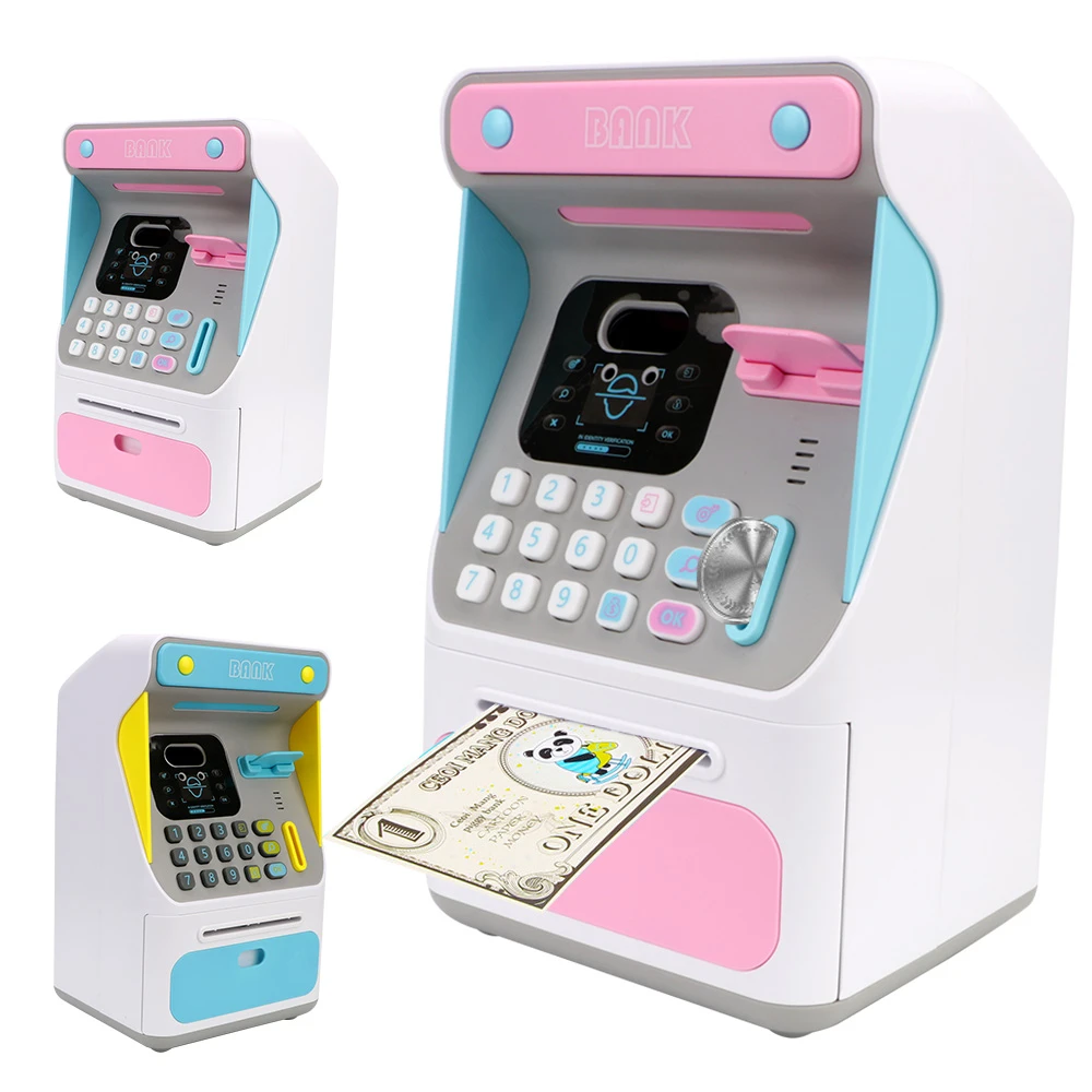 Gift For Kids Electronic Piggy Bank Auto Scroll Paper Banknote Money ...